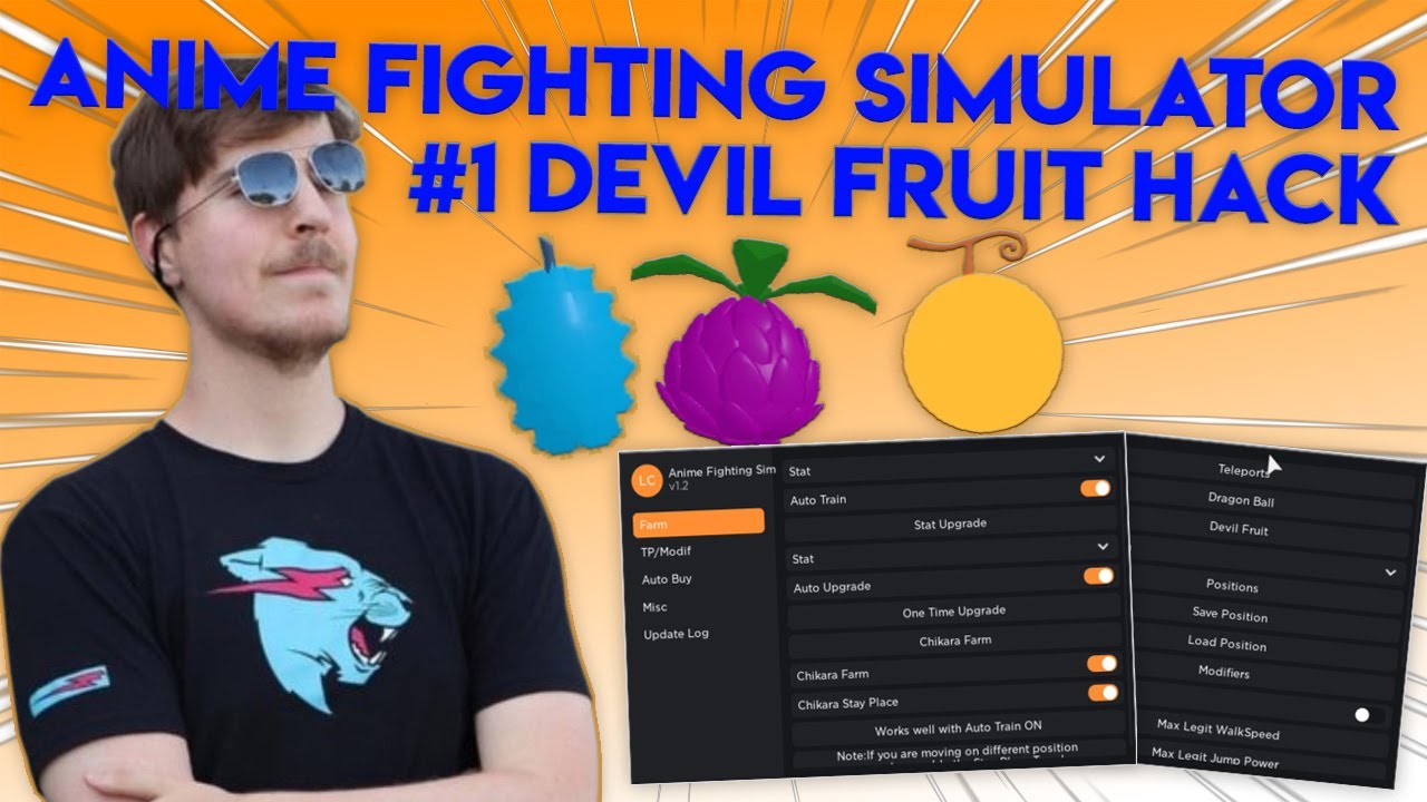 [ALL CODES!] Anime Fighting Simulator Script: DEVIL FRUIT, CHIKARA ...
