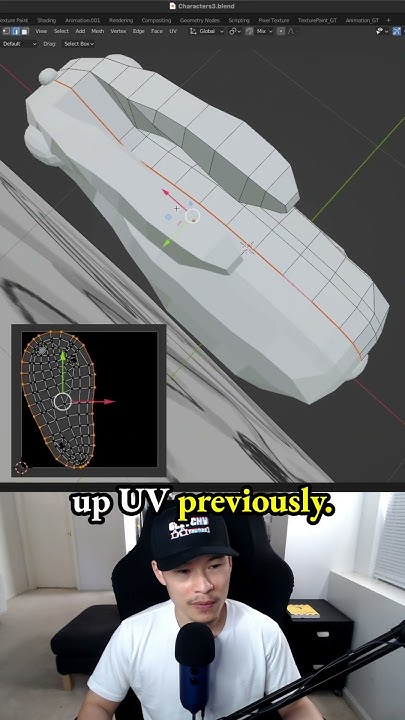 Automate Seam Marking for Efficient UV Mapping - 3d game character in Blender - 3.5: Raz the ...