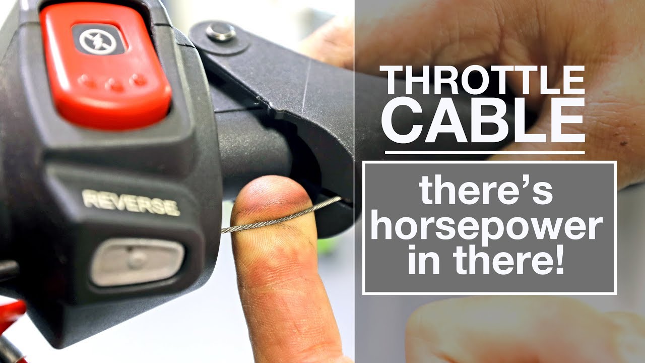 Snowmobile throttle cable. HIDDEN HORSEPOWER! - YouTube