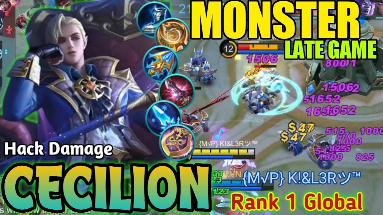LEGENDARY !! CECILION LATE GAME MONSTER ! Top 1 Global Cecillion ...