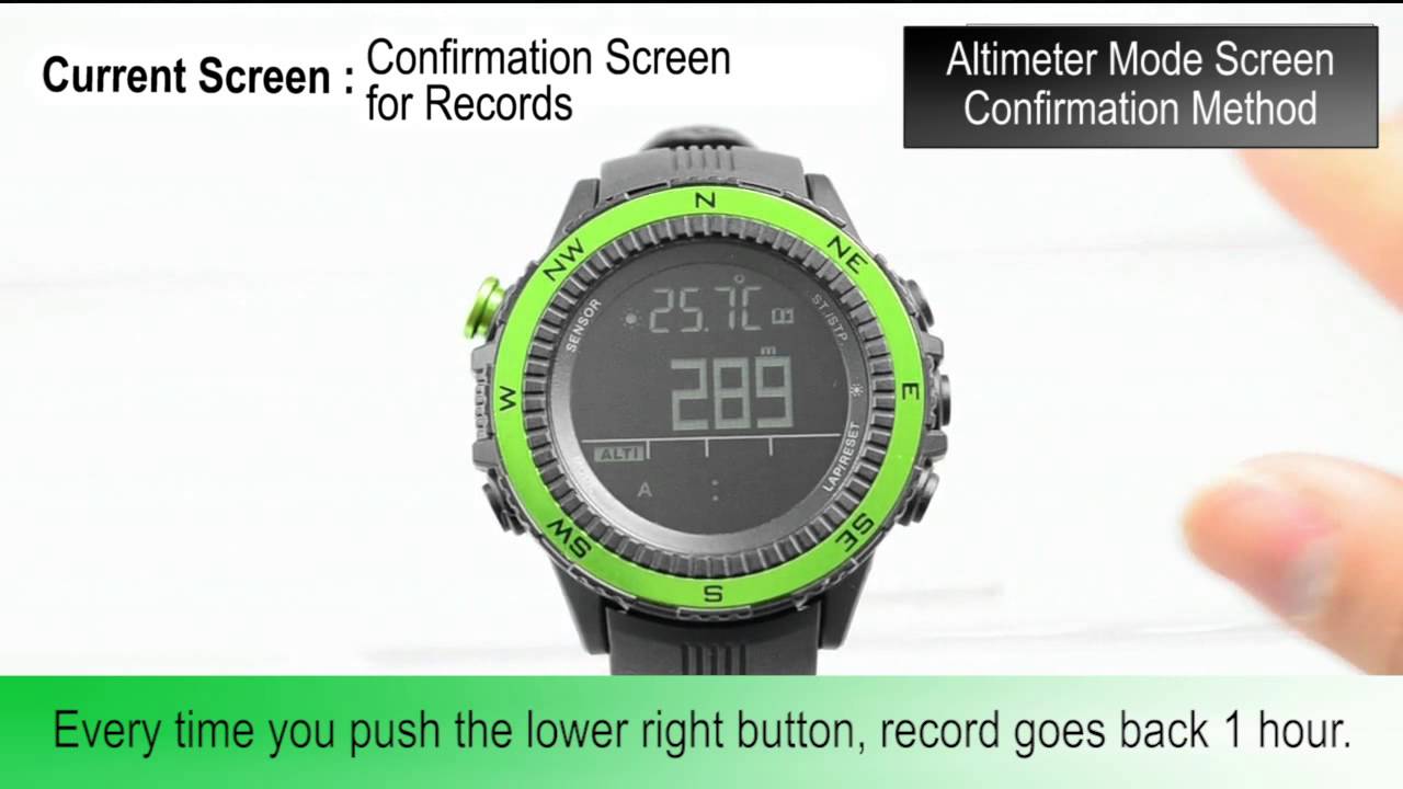 Altimeter Mode Screen Confirmation Method | SENSOR MASTER - YouTube