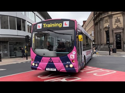 First Leeds 66761 at Leeds city Centre - YouTube