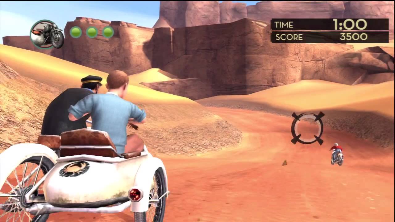 The Adventures of Tintin - Easy Sidecar Fight Challenge - YouTube