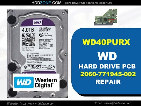 WD40PURX WD HDD PCB Repair 2060-771945-002 - YouTube