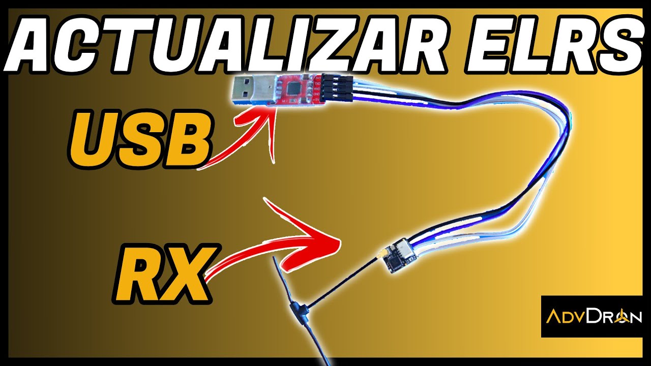 🔶ACTUALIZAR Receptor (RX) ELRS por USB (UART)🔶 Actualizar SIN WIFI ...