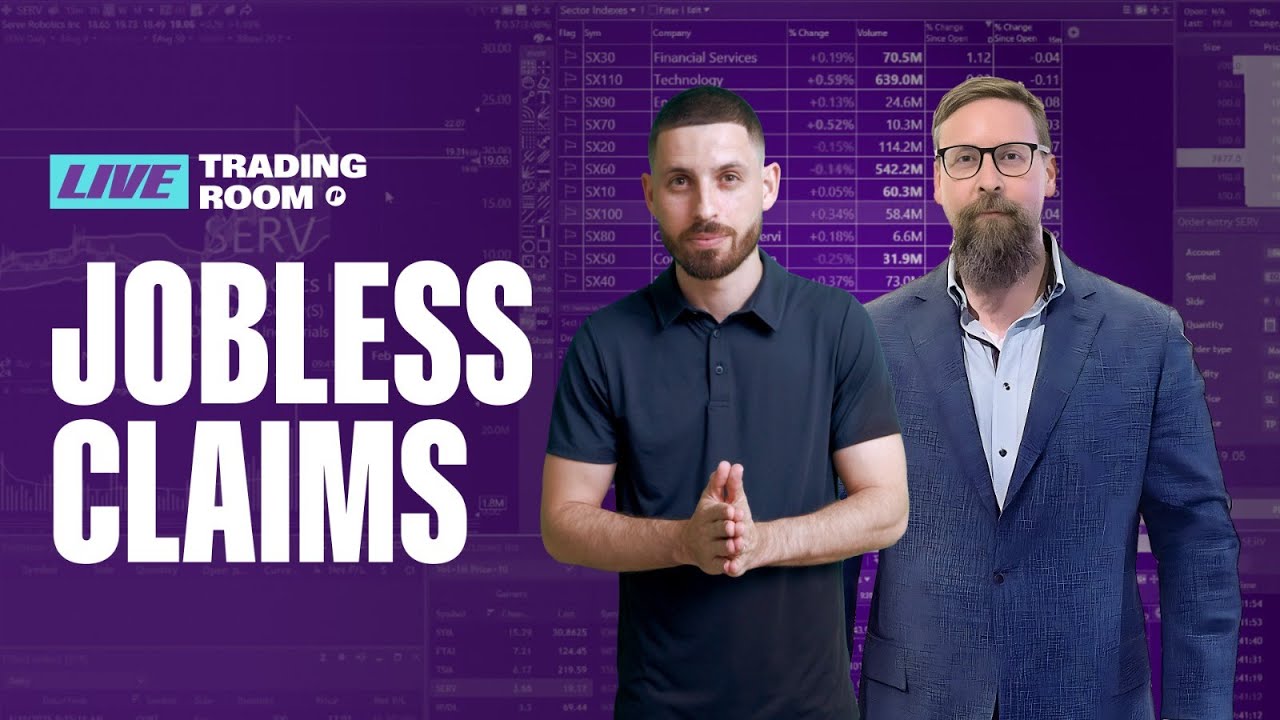 Live Trading Reaction To Jobless Claims - YouTube