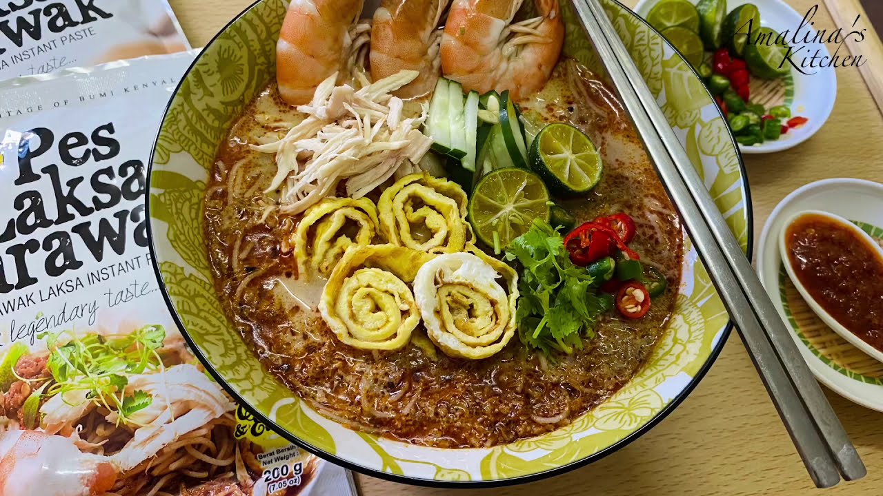 LAKSA SARAWAK | Pes Laksa Sarawak Hj Manan - YouTube