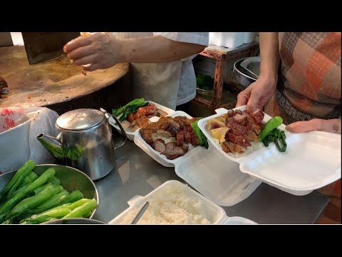 Hong Kong Food | The Quick Lunch Boxes of Chopped Chickens and Pork ...