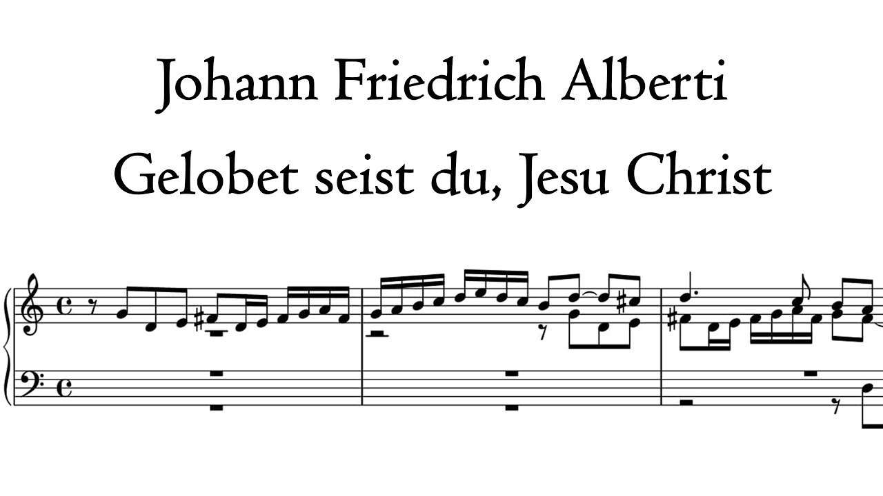 Alberti - Gelobet seist du, Jesu Christ - Metzler organ, Poblet ...