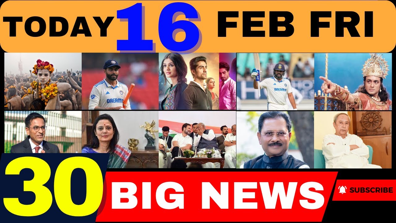 16 February 2024 Morning Big Breaking News || Morning Headlines Today ...