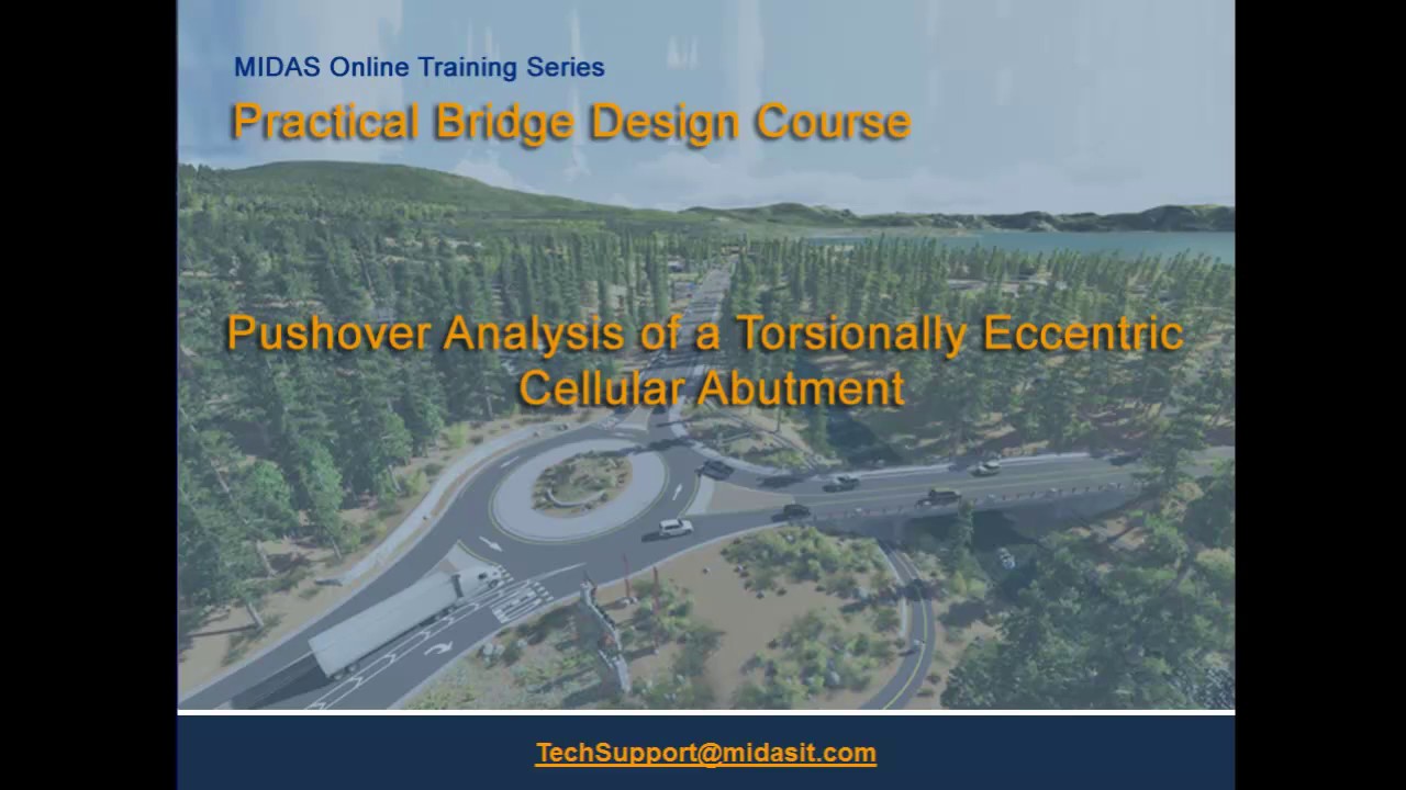 Pushover Analysis of a Torsionally Eccentric Cellular Abutment - YouTube
