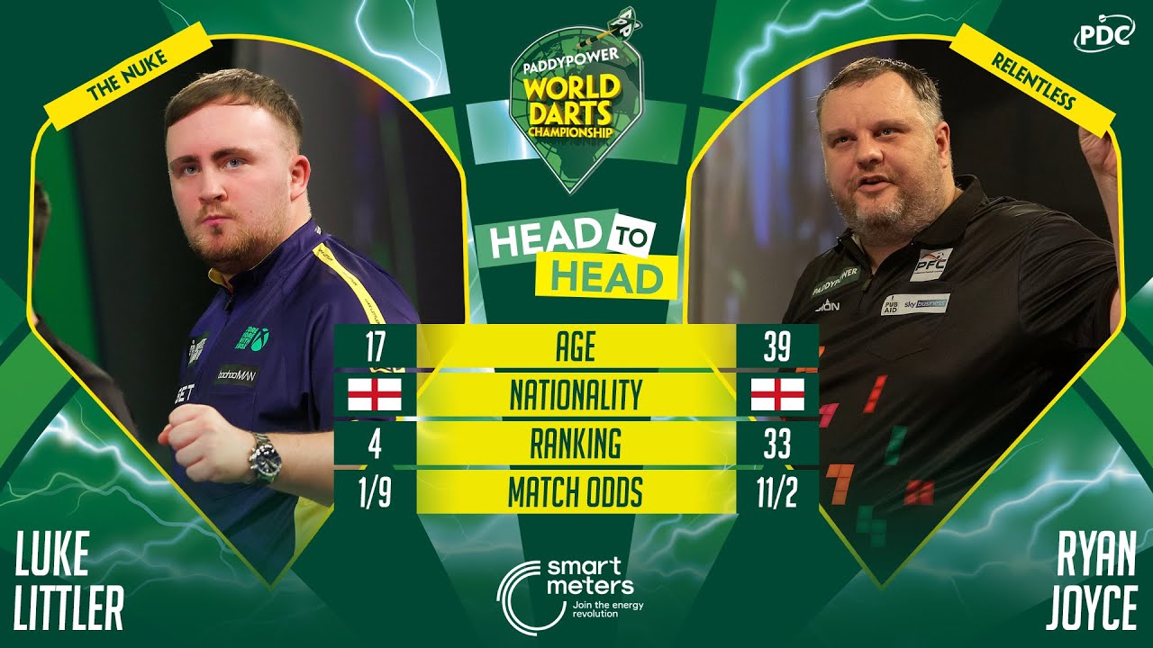 PDC World Darts Championship 2025 Last 16 Luke Littler vs Ryan Joyce ...