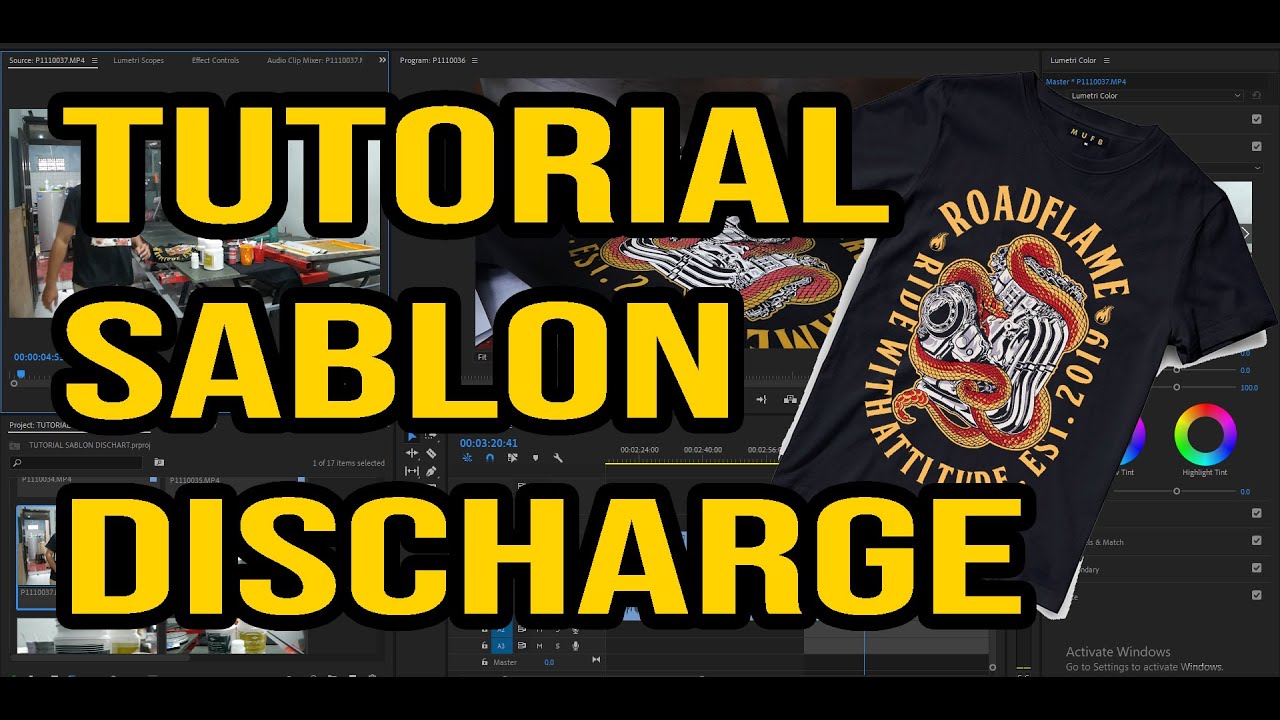 TUTORIAL SABLON DISCHARGE By: HOLYPRINT - YouTube