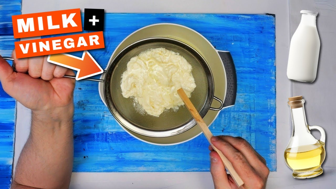 Turning regular milk into plastic with vinegar - YouTube