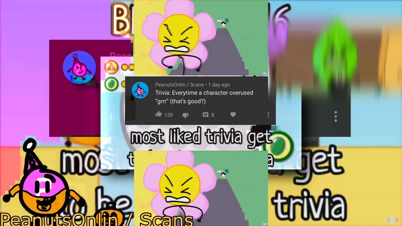 (YTPMV) BFB Trivia 16 ''grrr'' Scan - YouTube