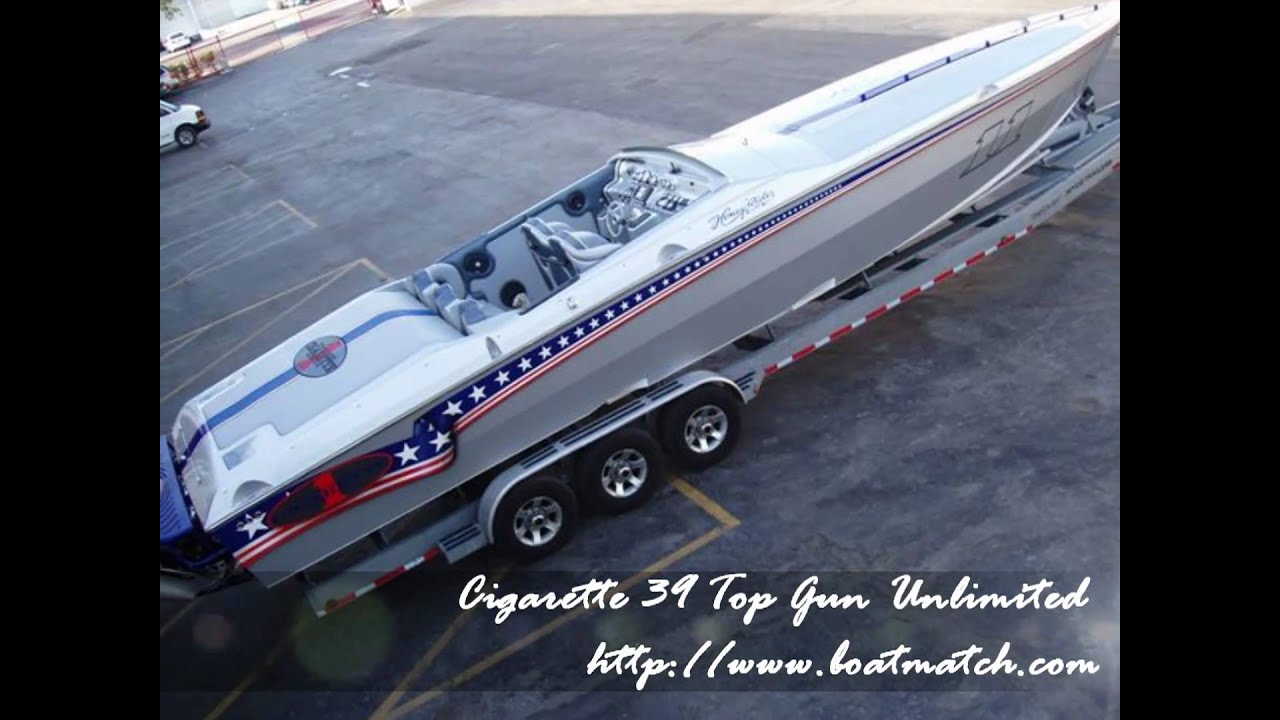 Cigarette 39 Top Gun Unlimited for sale - YouTube