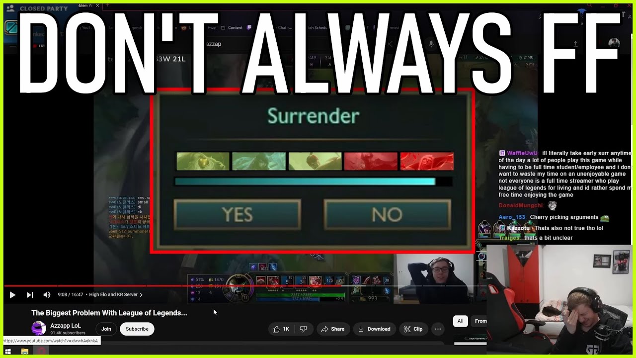 Nemesis reacts to 'The Biggest Problem in League of Legends' by Azzapp ...