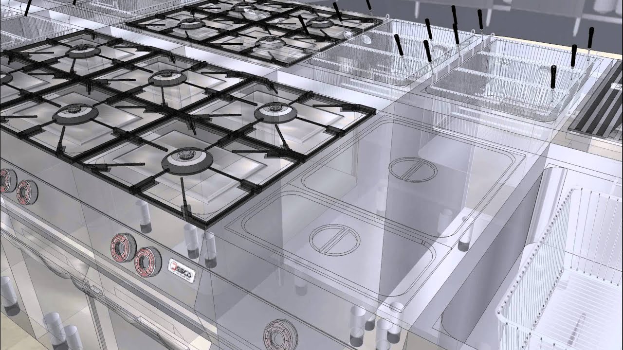 Cross Refrigeration Desco Cooking Suite 700 series - YouTube