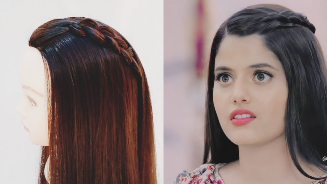 Quick & very easy open hairstyle || simple hairstyle || Decent open ...