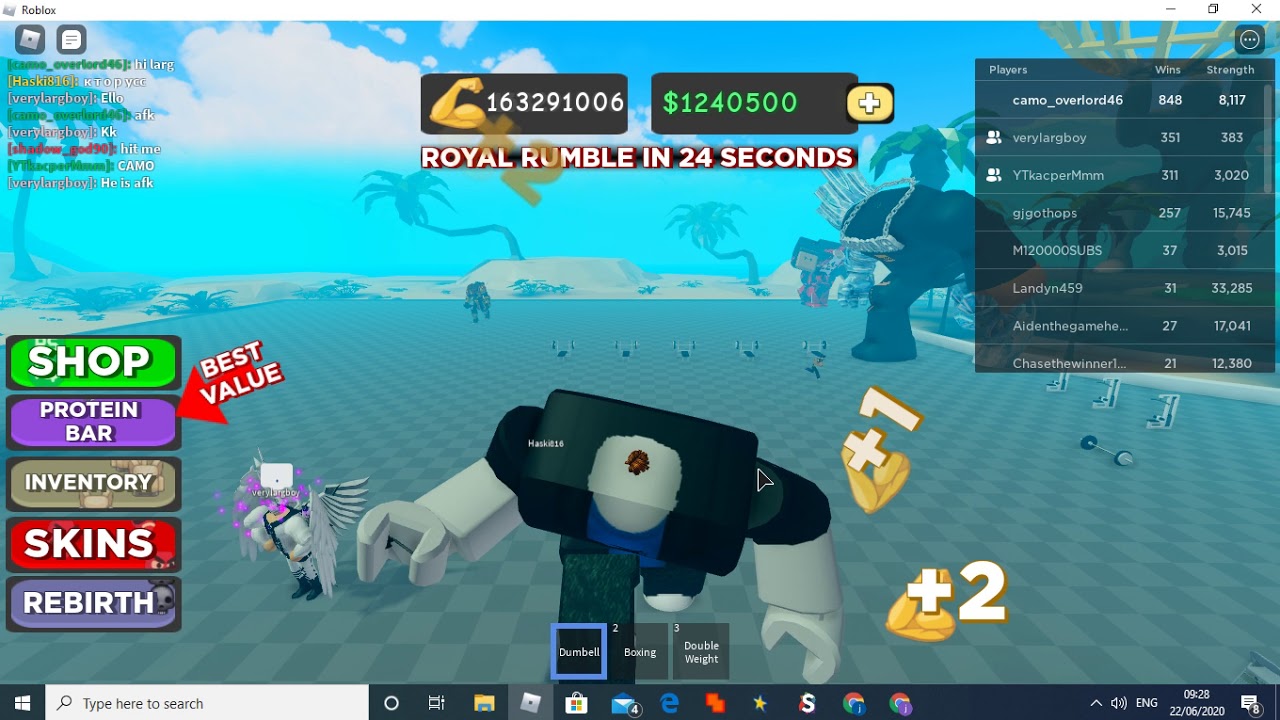 Roblox boxing sim 2 auto clicking - YouTube