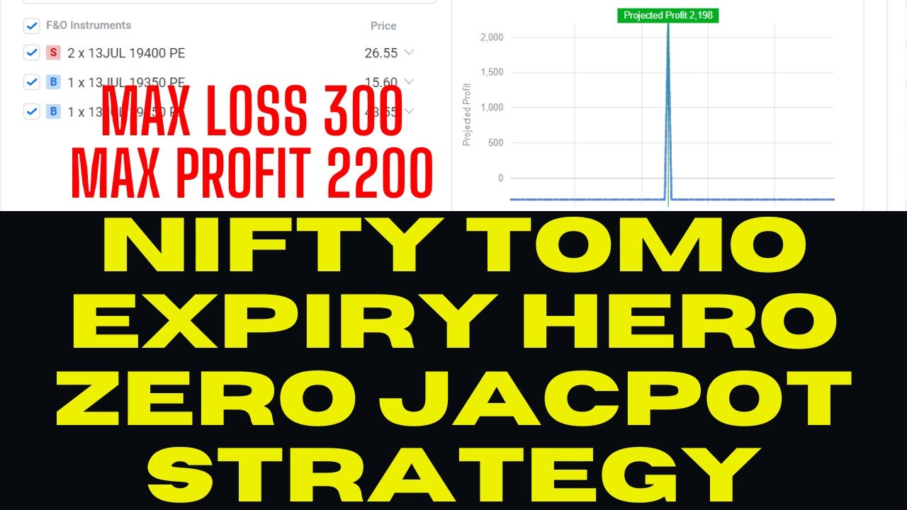 NIFTY TOMO EXPIRY HERO ZERO JACPOT STRATEGY #usdinr # ...