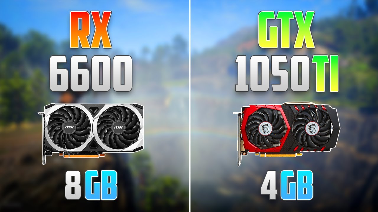 RX 6600 vs GTX 1050 TI - How BIG is the Difference? - YouTube