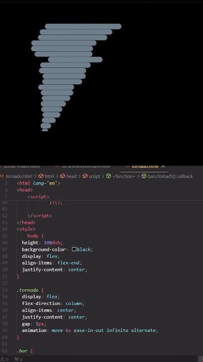 Tornado Animation Html Css Coding Shorts ποΈ Coding Shorts Computerscienceconcepts Html