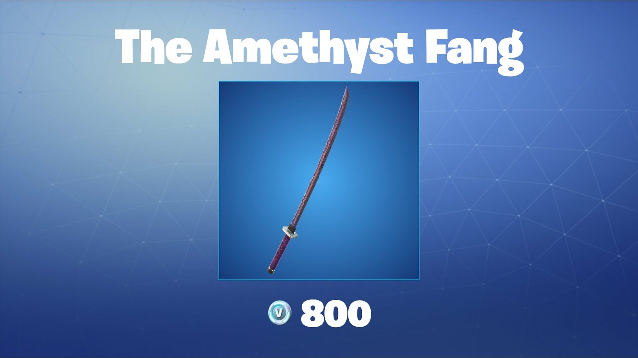 The Amethyst Fang | Fortnite Pickaxe - YouTube