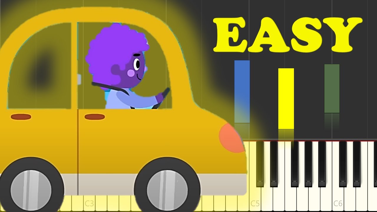 My Yellow Car Theme Piano Tutorial EASY - YouTube