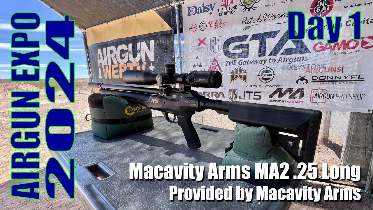 Airgun Expo 2024 – Live Day 1– Macavity MA2 .25 / Hawke Provided by ...