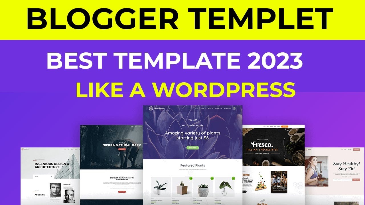 Best Blogger Template 2023 Like A WordPress | Free Premium Blogger ...