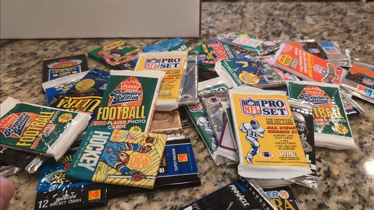 A mini-hoard of JUNK wax packs. - YouTube
