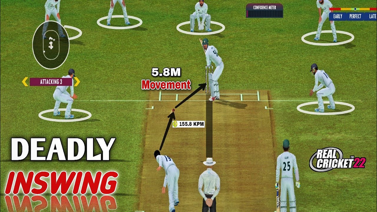 Real Cricket 22" Umesh Yadav Deadly Inswing Ball 🥵 | Real Cricket 22 ...