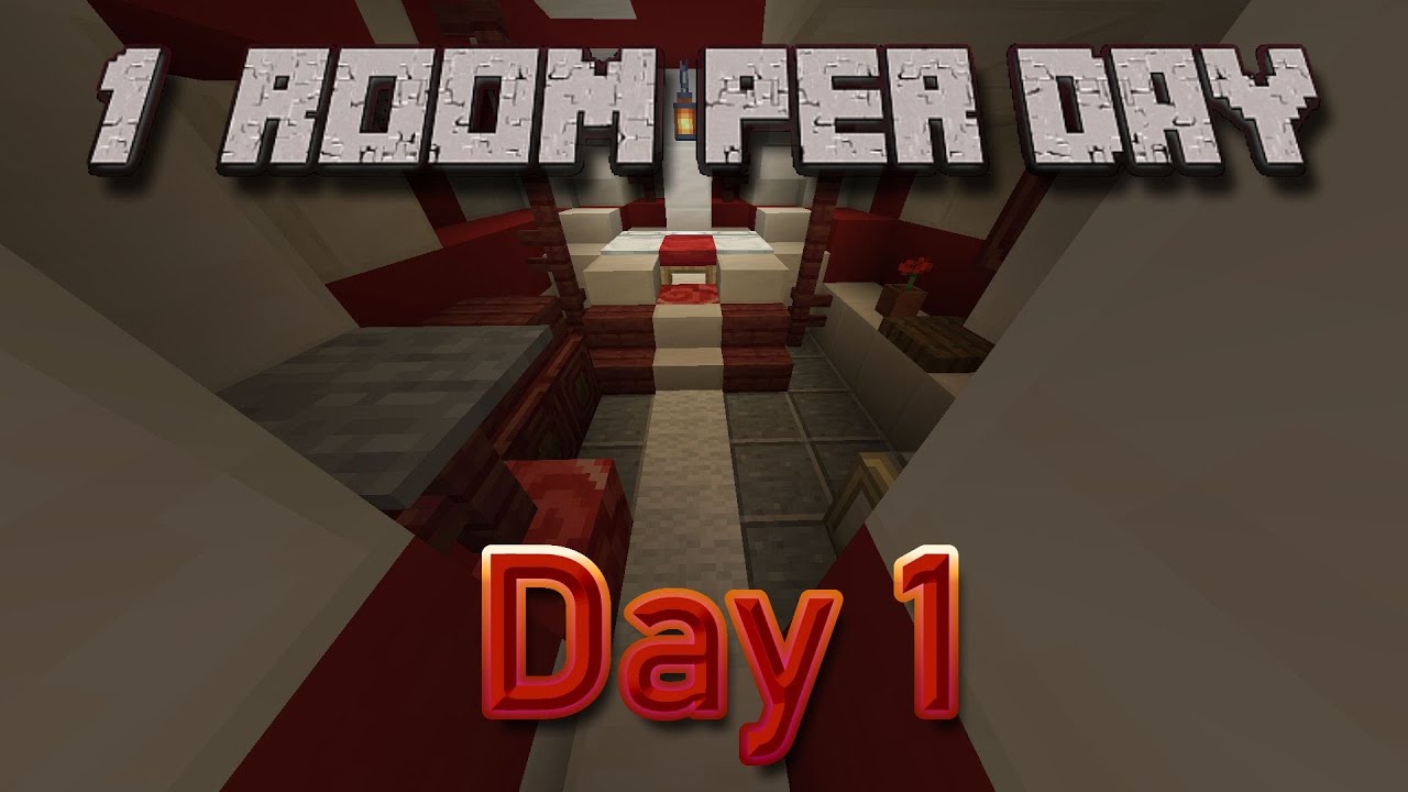 Building a room everyday until I have a mansion - day 1 - YouTube