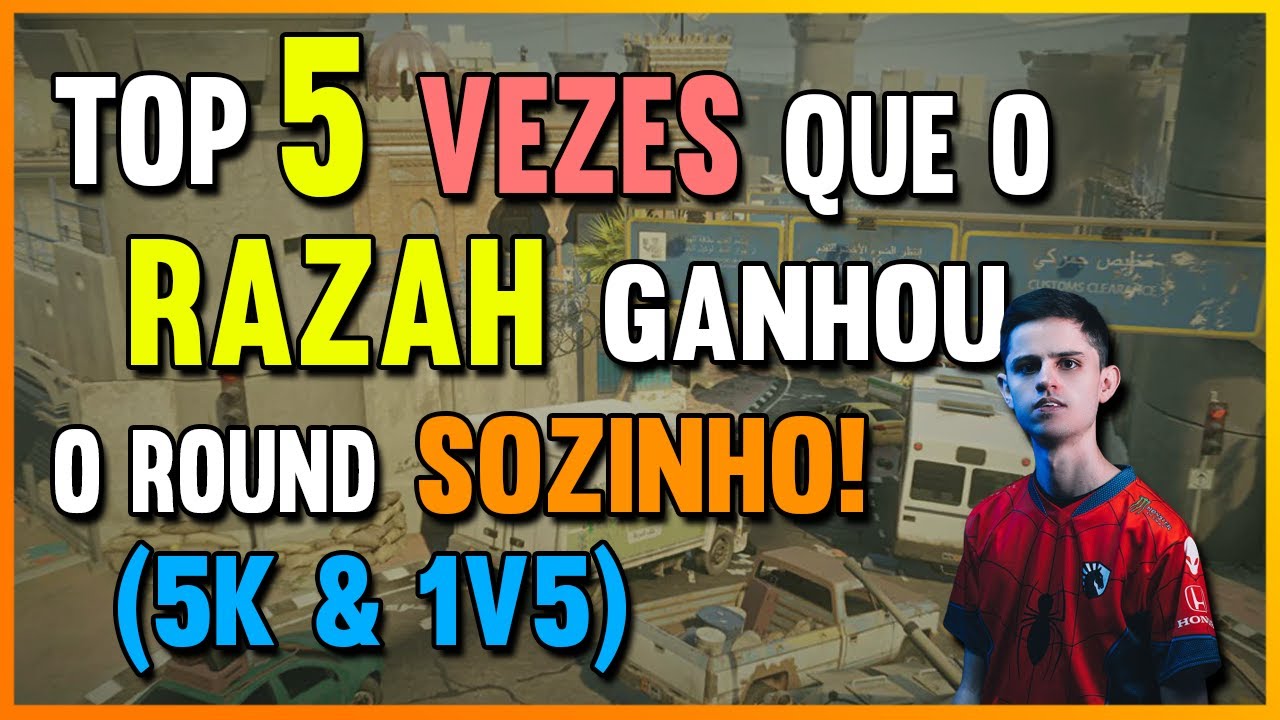5 VEZES QUE O RAZAH RESOLVEU E GANHOU O ROUND SOZINHO (MELHOR 5K/1v5 ...