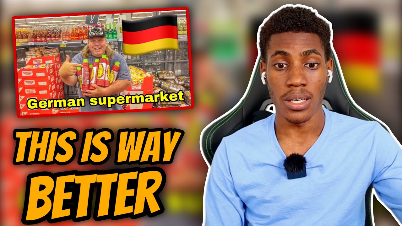 German Supermarket compare to American Supermarket || FOREIGN REACTS ...