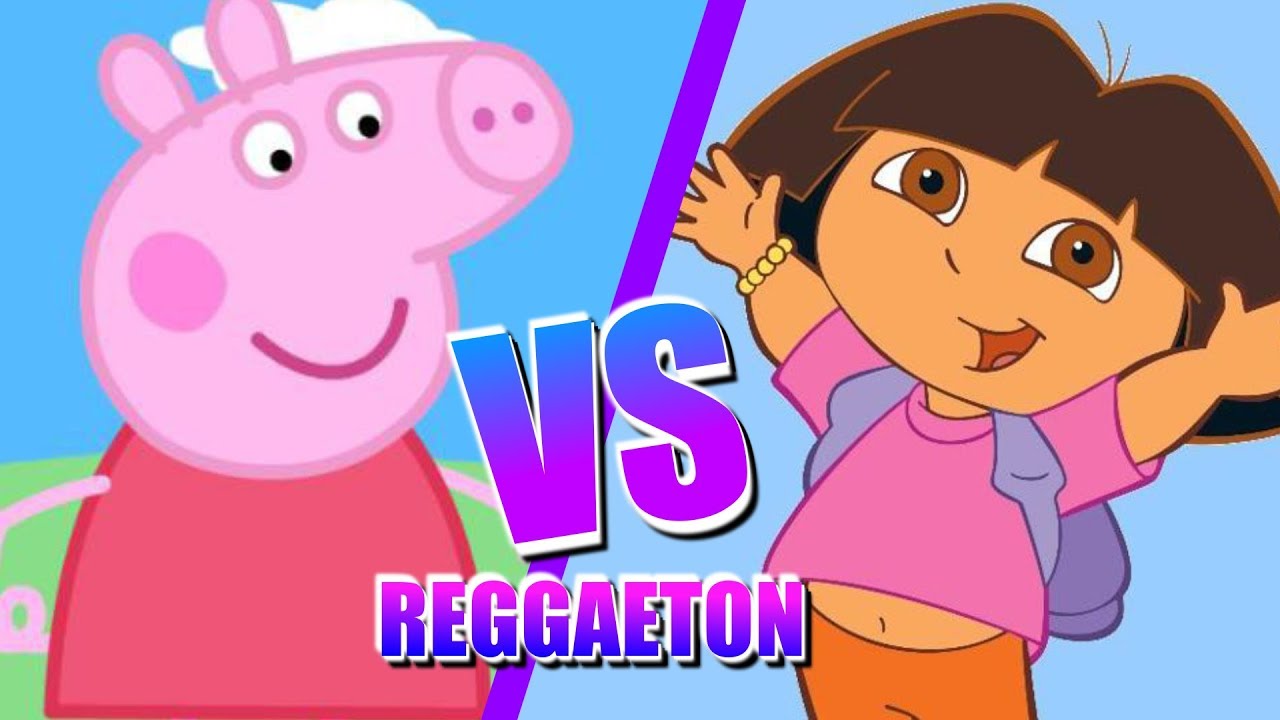 Peppa Pig vs Dora la Exploradora - BATALLAS DE REGGAETON - YouTube