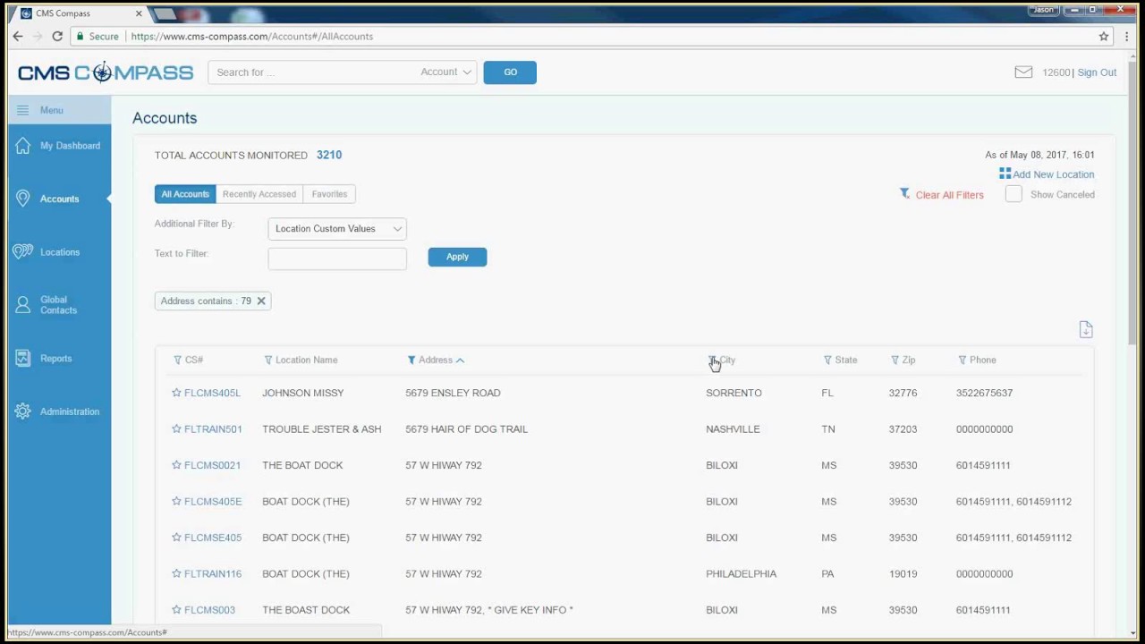 CMS Compass Search for an Account - YouTube