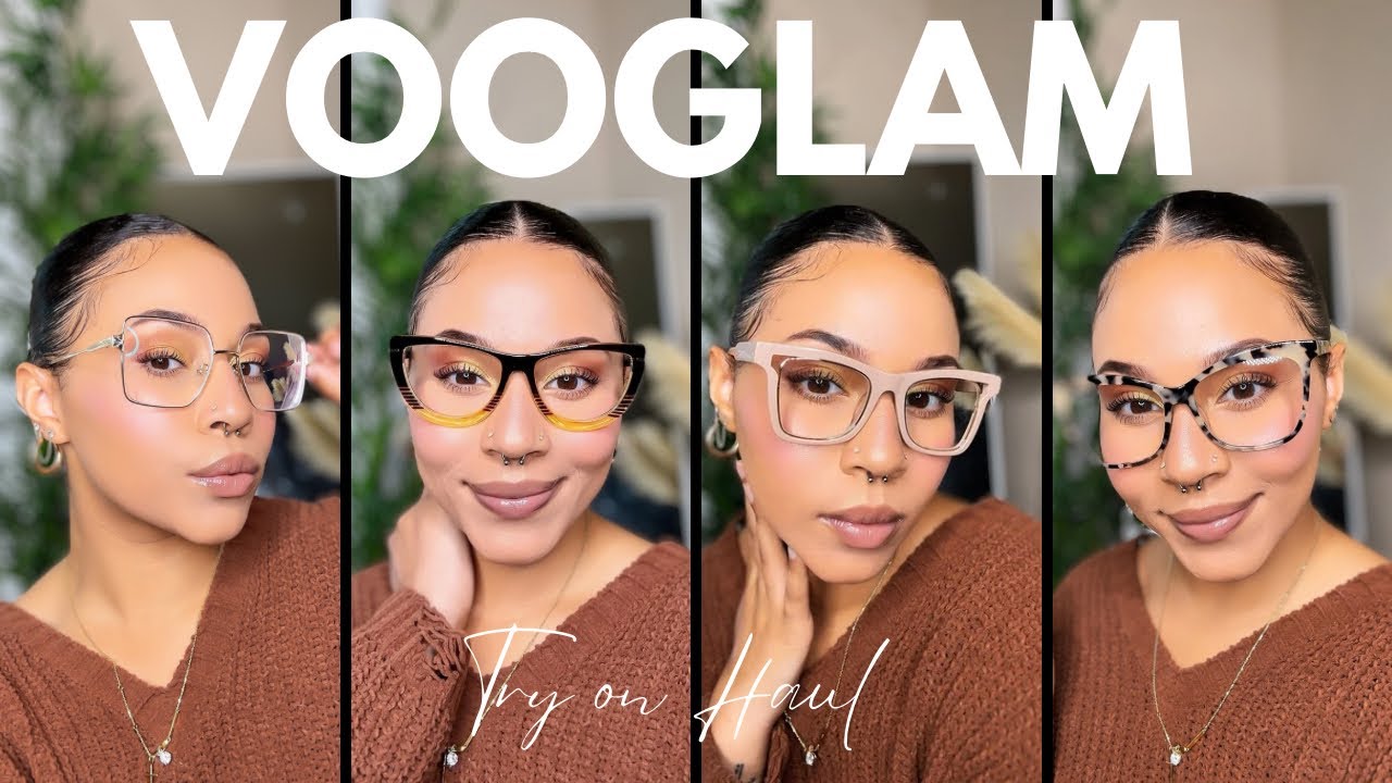 Vooglam Try On Haul | Viral Fashion Glasses - YouTube
