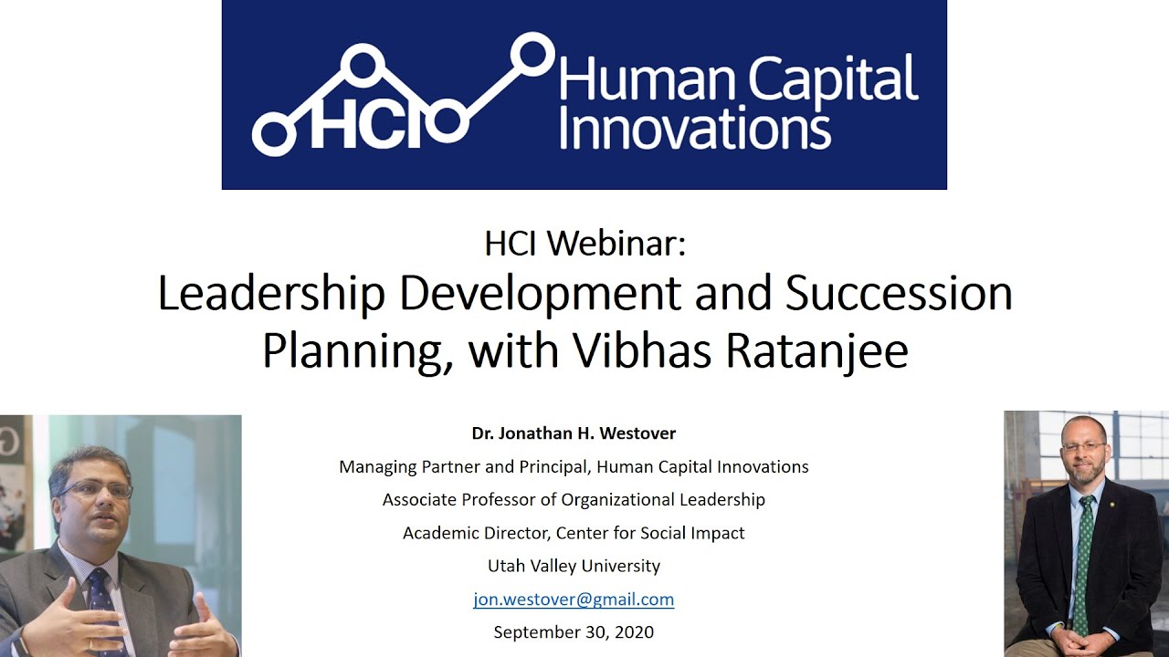 HCI Webinar: Leadership Development and Succession Planning, with ...