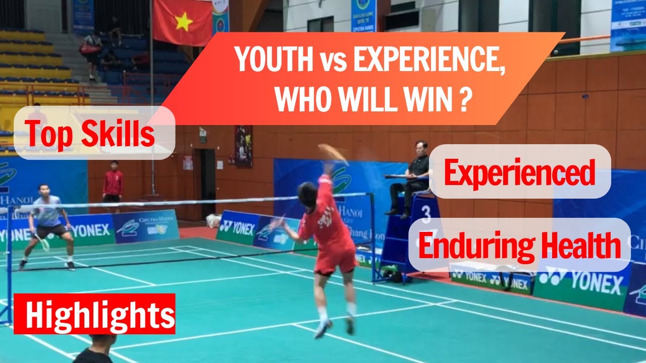 Men' singles badminton nice angle Cho Geonyeop (Korea) vs Tommy ...