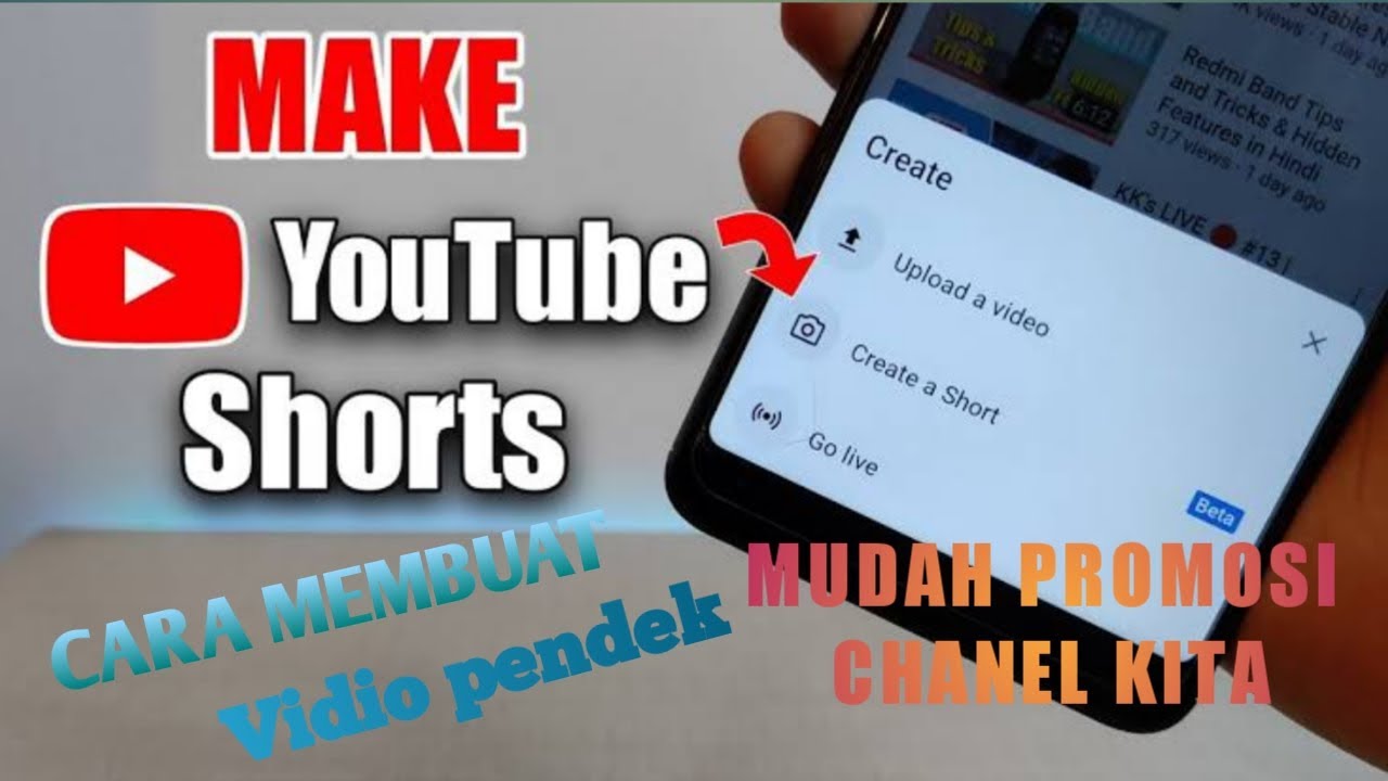 CARA MEMBUAT yOU TUBE SHORTS MUDAH- untuk promosi chanel - YouTube
