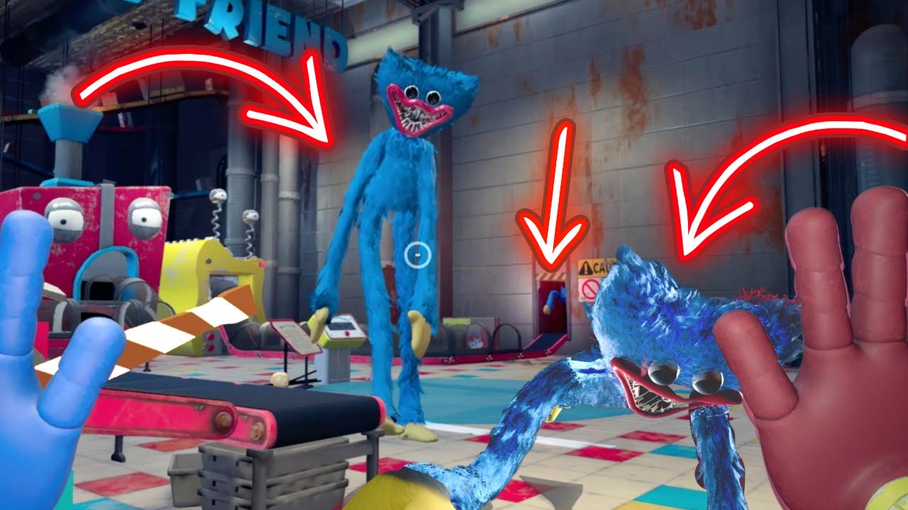 3 DIFFERENT Huggy Wuggy chasing me! How is it Possible? | Poppy ...