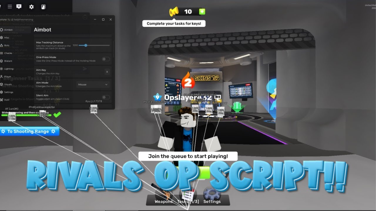 [NEW] RIVALS SCRIPT AUTO AIMBOT, TELEPORT INSTANT, FLY, WALKSPEED - YouTube