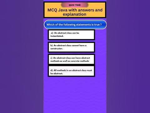 MCQ Java with Answers and Explanation #interview #education #quiz # ...