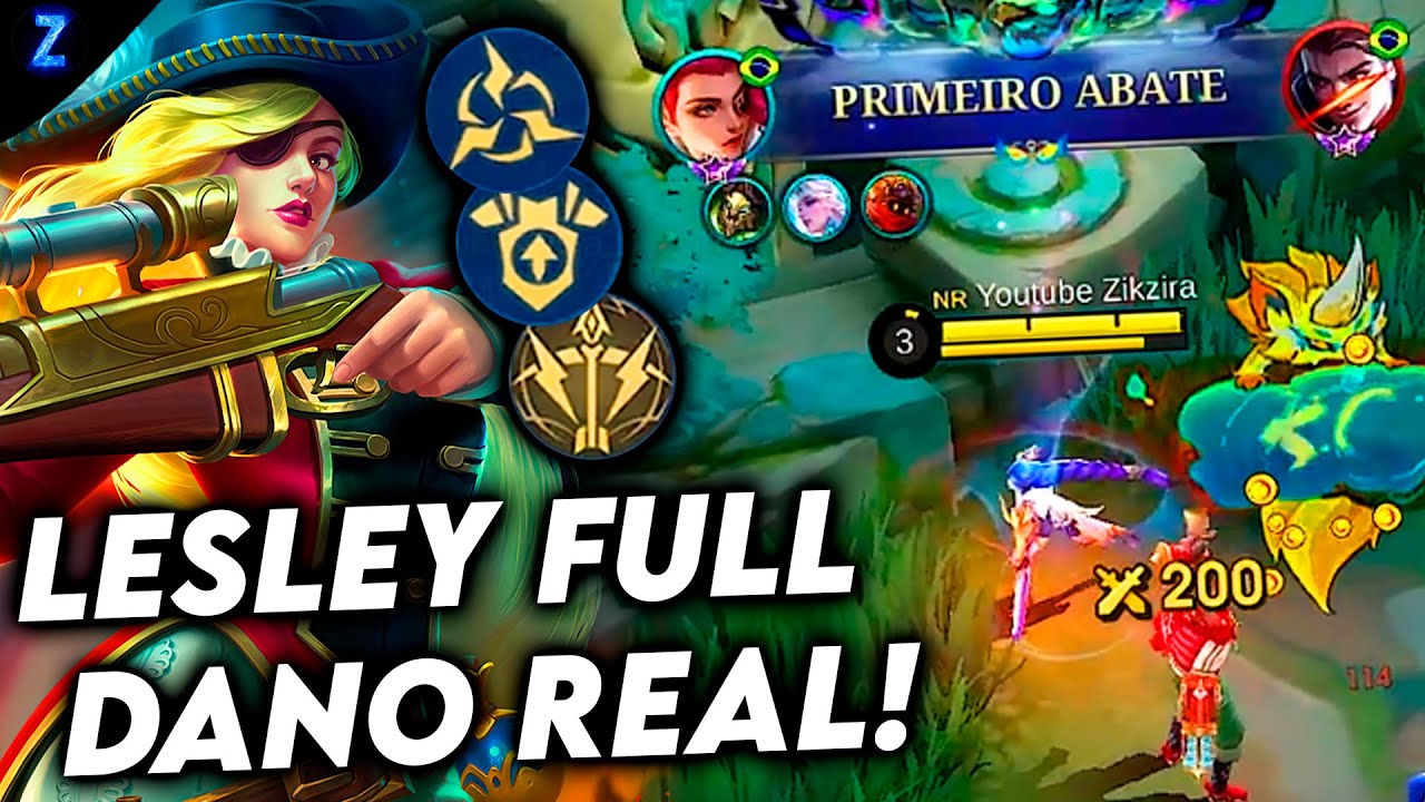 DANO REAL DELA SEMPRE CARREGA LATE GAME - LESLEY GAMEPLAY | Mobile ...