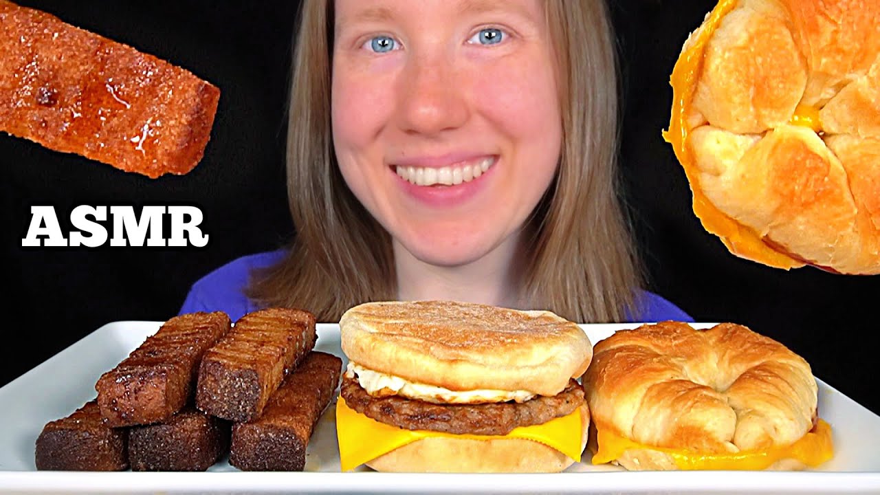 ASMR AMERICAN BREAKFAST MUKBANG (No Talking) EATING SOUNDS - YouTube