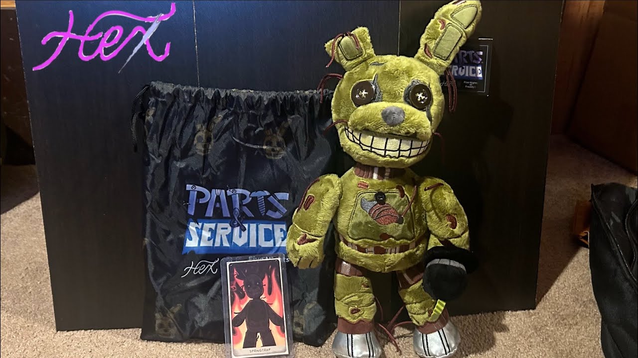 FNaF HEX Springtrap Plush Review! - YouTube