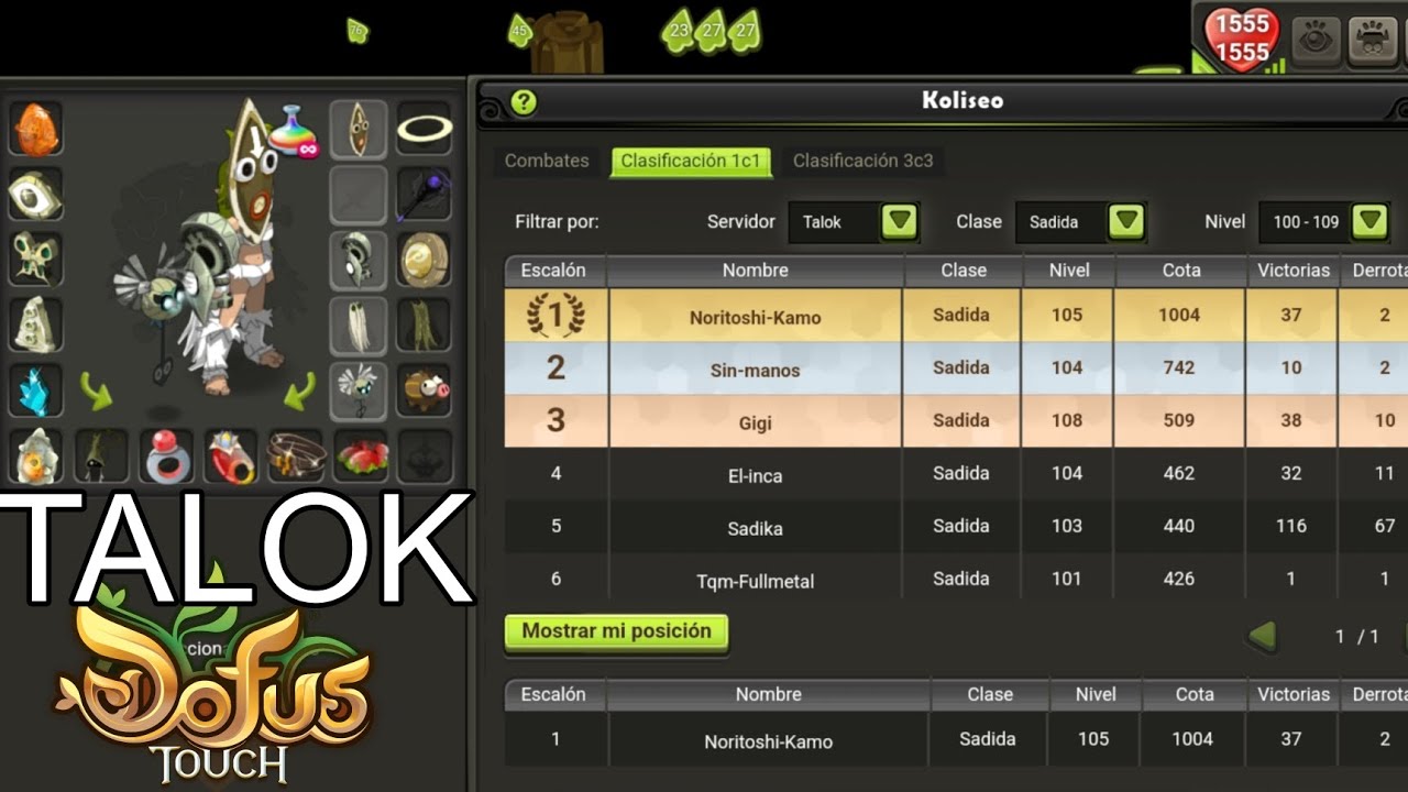 [Dofus Touch] Presentación SET Sadida Top 1 Servidor TALOK - YouTube