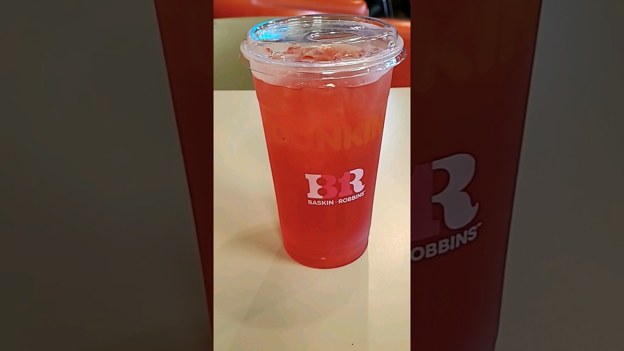Beverage Review - Raspberry Watermelon Lemonade Refresher @ DNKN - YouTube
